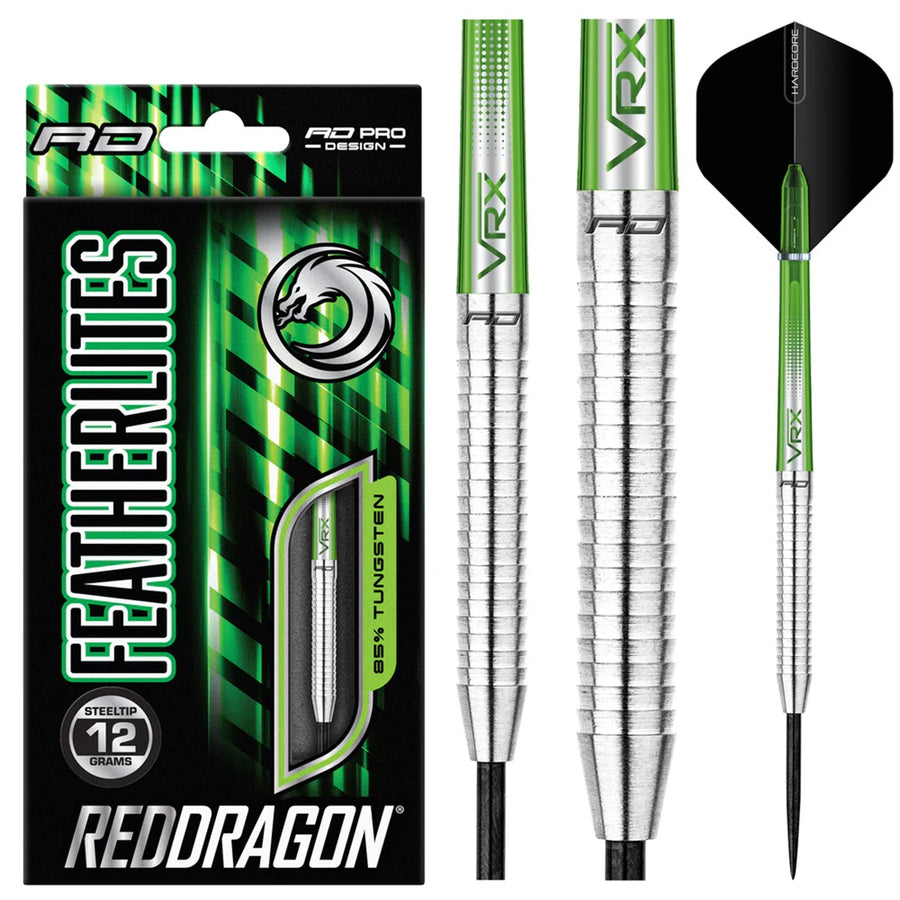 Featherlite 2 85% Tungsten Steel Tip Darts by Red Dragon – Double ...
